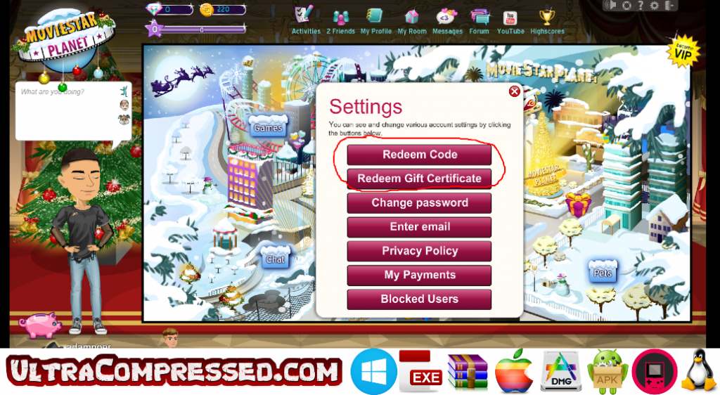 MSP Codes 2024 MovieStarPlanet Vip StarCoins Ultra Compressed