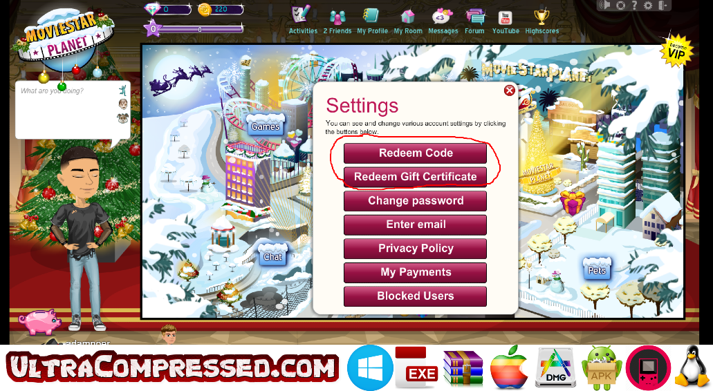 MSP Codes 2024 MovieStarPlanet Vip StarCoins Ultra Compressed